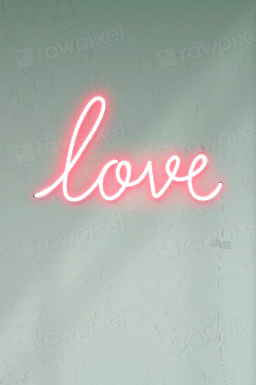 Neon love sign design resource | Premium Vector - rawpixel