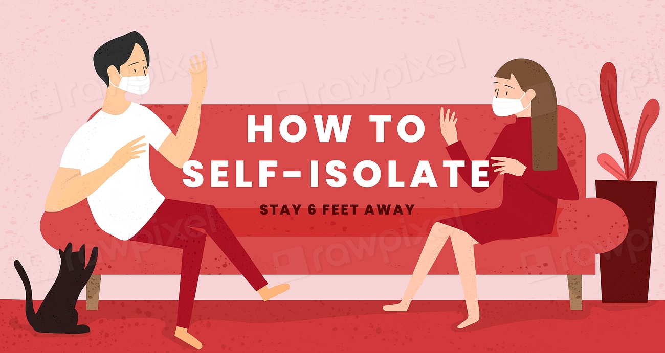 How to self-isolate during coronavirus | Free Vector - rawpixel