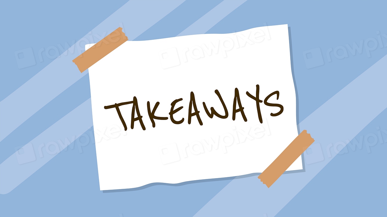 Written note showing takeaways fore | Free Vector - rawpixel
