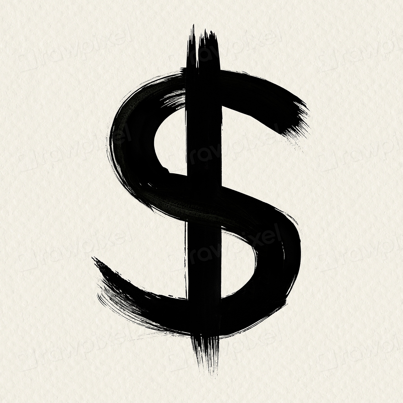 Dollar sign grunge hand drawn | Premium PSD - rawpixel