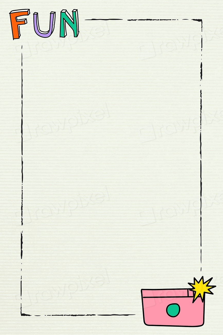 Colorful fun rectangle frame vector | Free Vector - rawpixel