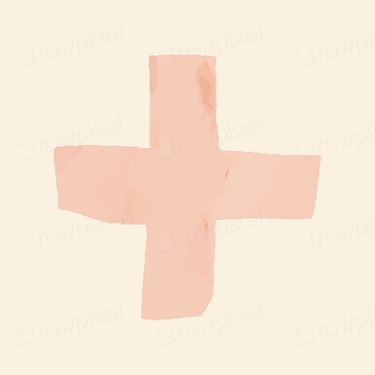 Nude pink plus sign paper | Free Vector - rawpixel