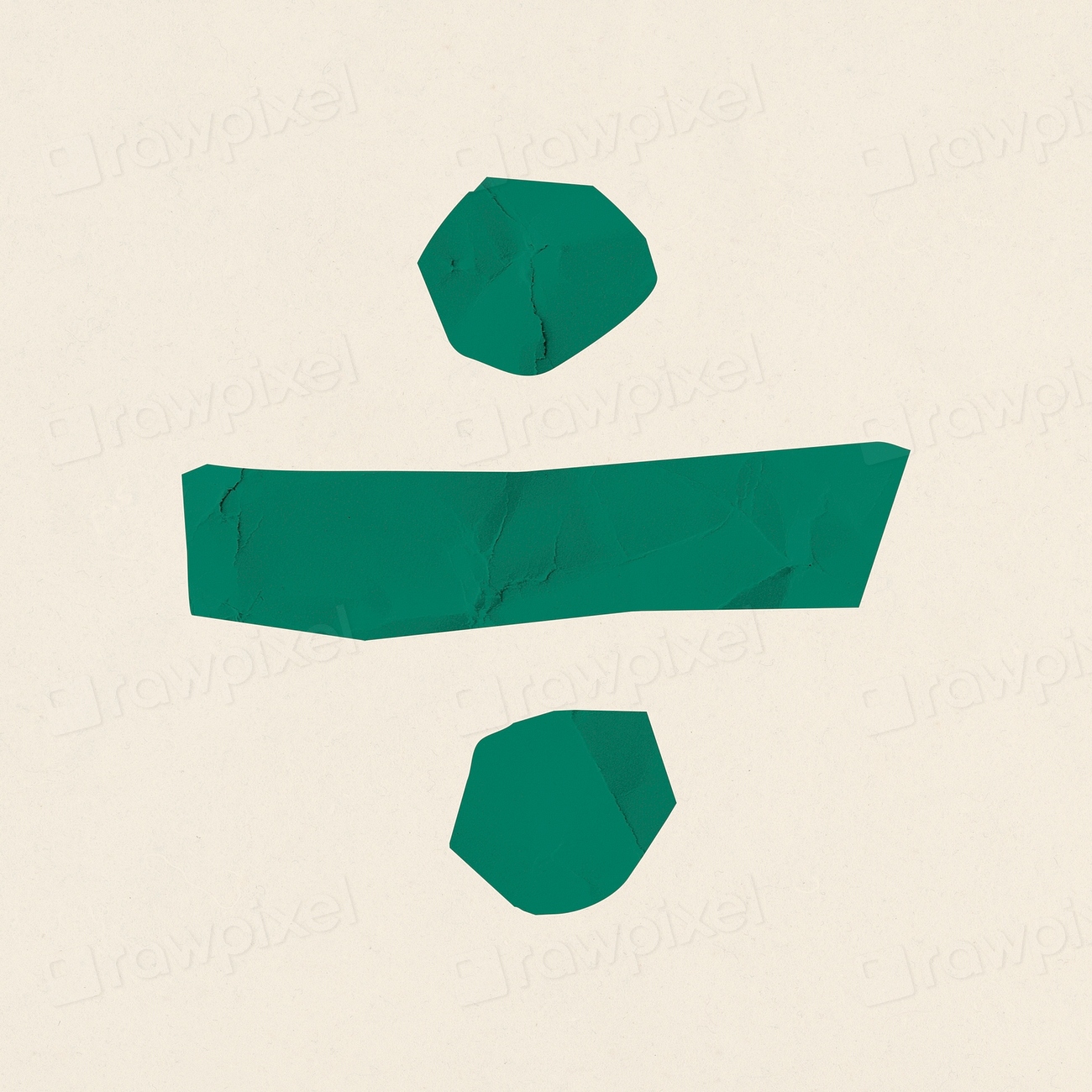 Green division paper cut symbol | Free PSD - rawpixel