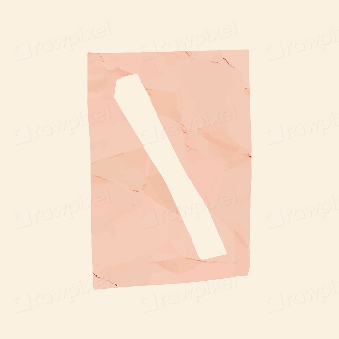 Slash paper cut symbol vector | Premium Vector - rawpixel