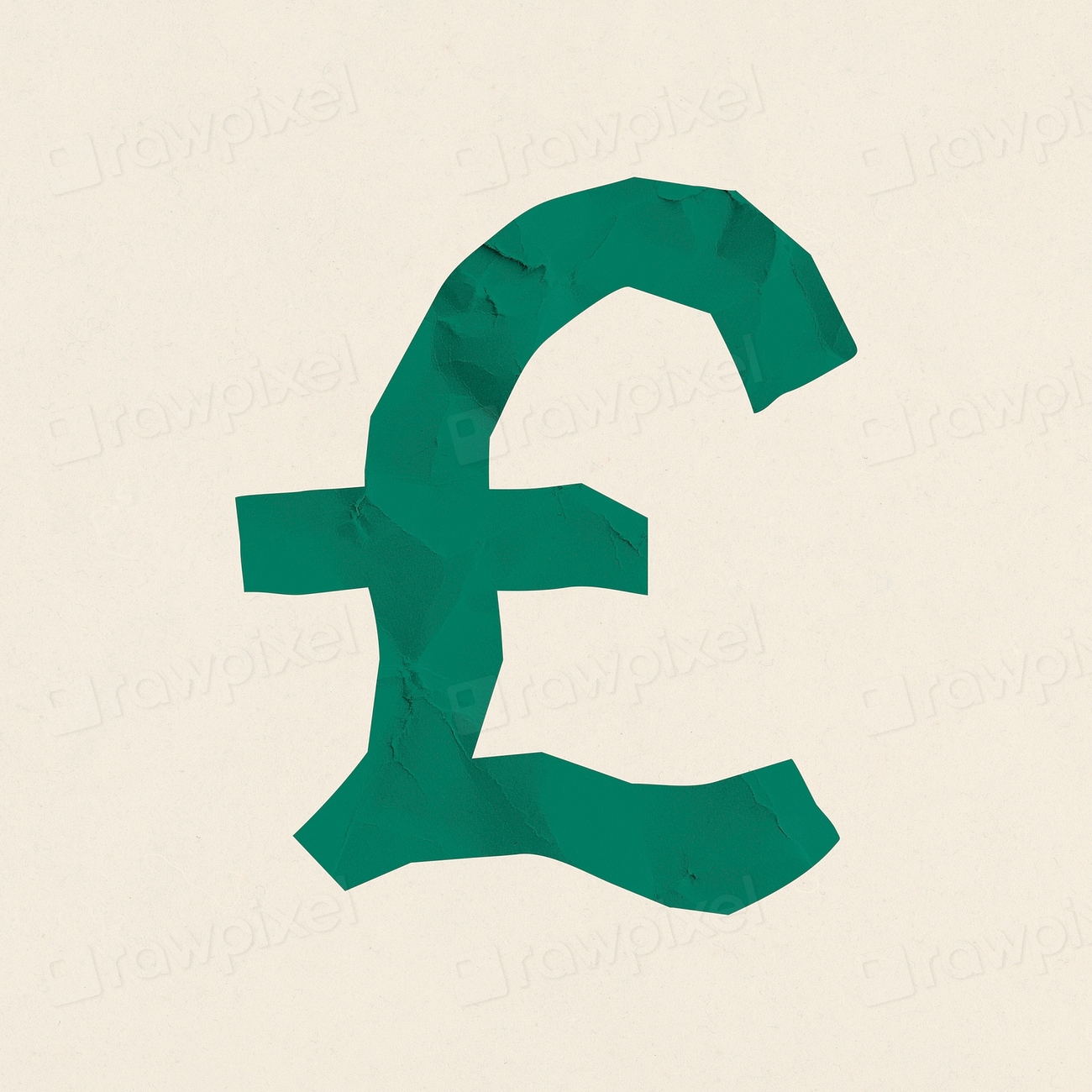 Pound sign paper cut symbol | Premium PSD - rawpixel