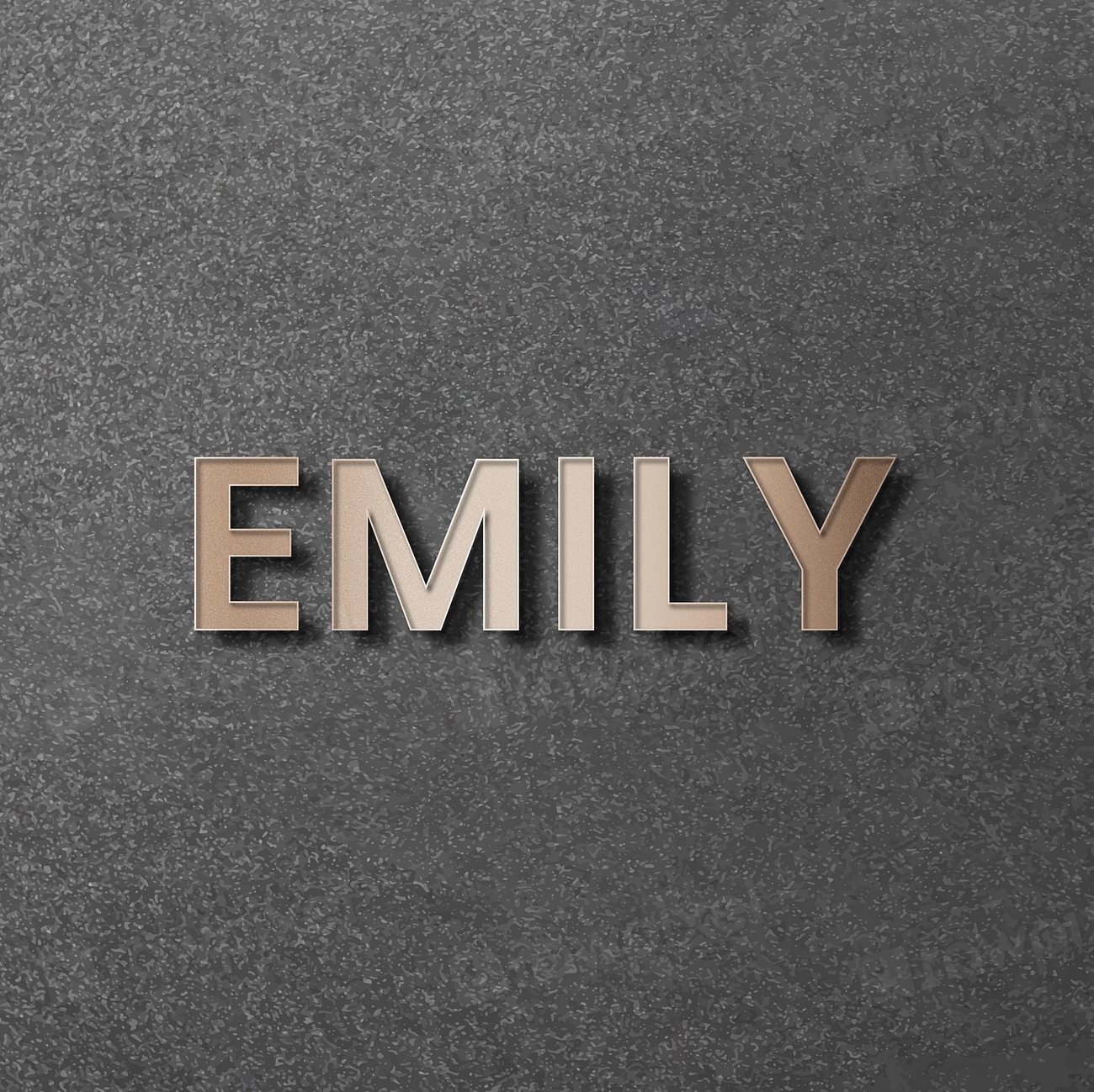 Emily typography gold design element | Free Vector - rawpixel