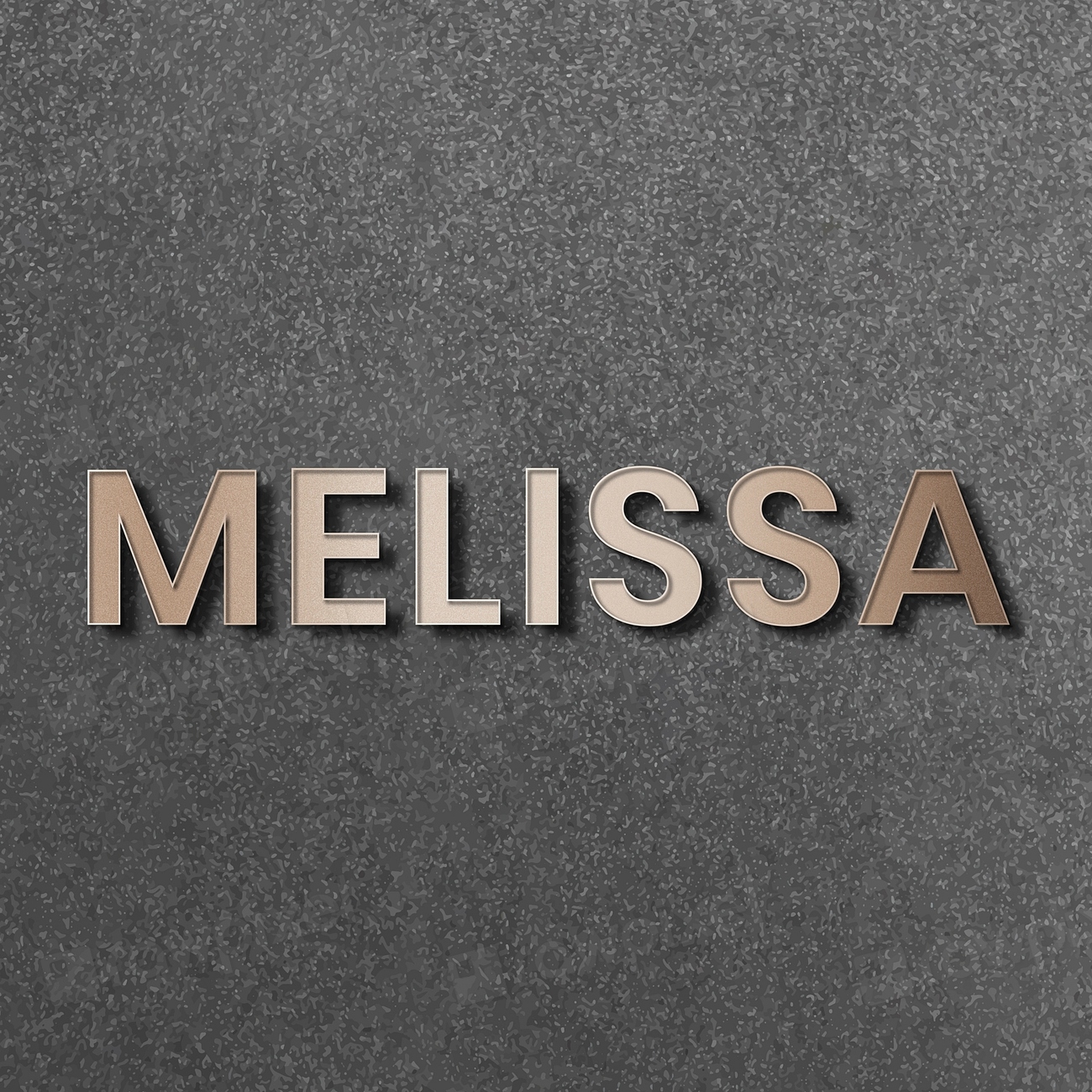 Melissa typography gold design element | Premium Vector - rawpixel
