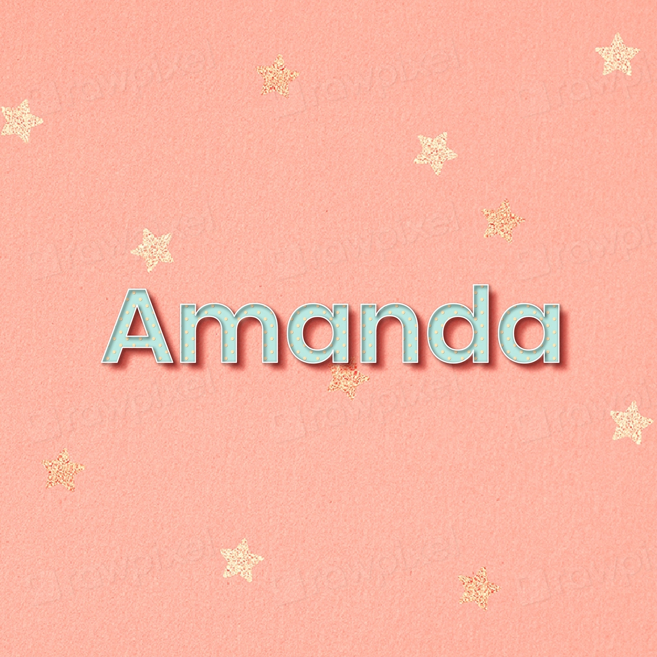Amanda lettering word art typography | Premium Vector - rawpixel