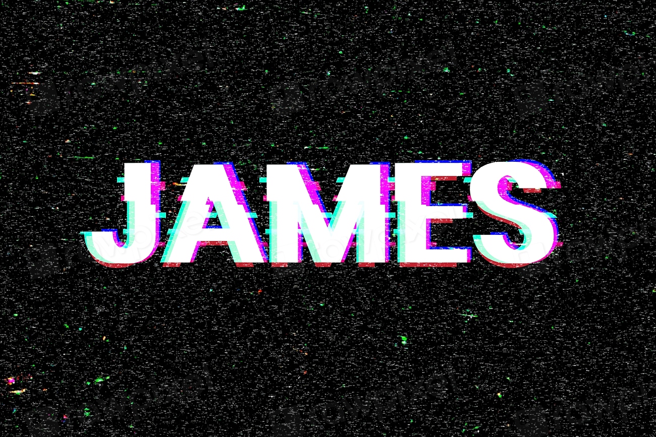 Vector James male name typography | Free Vector - rawpixel