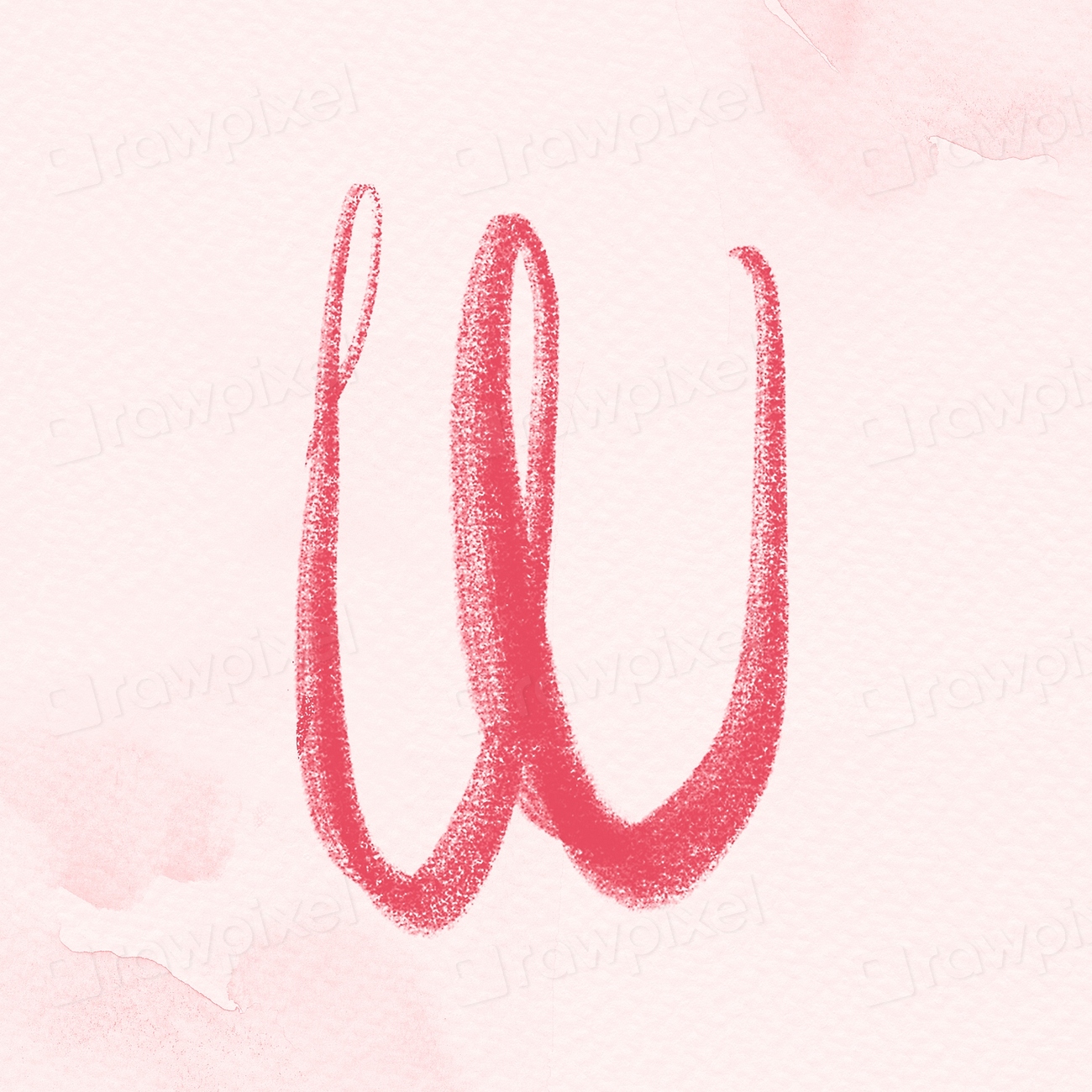 Letter w typography psd brush | Premium PSD - rawpixel