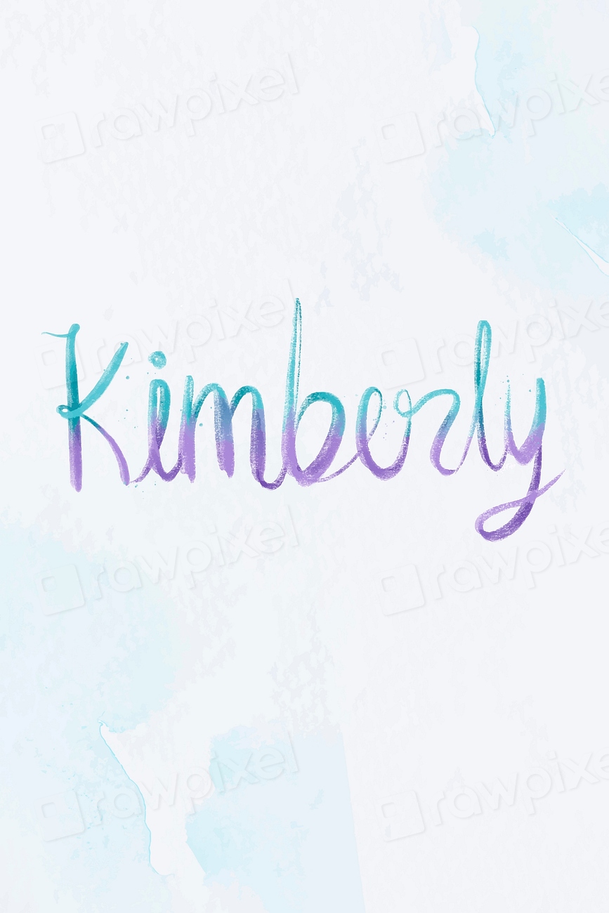 Cursive Kimberly name vector script | Premium Vector - rawpixel