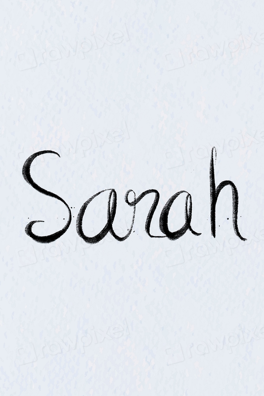 Hand drawn Sarah font vector | Premium Vector - rawpixel