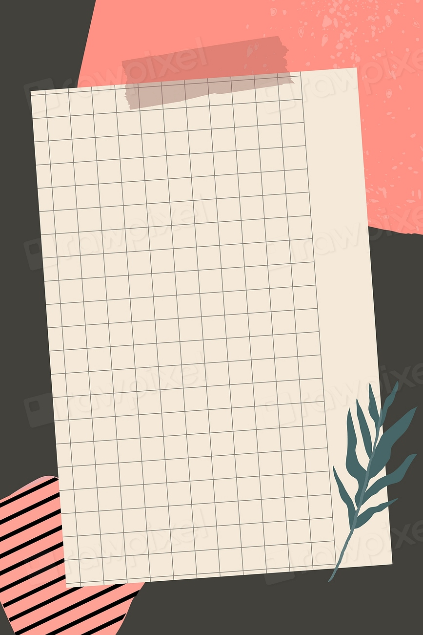 Grid beige notepaper vector two-tone | Premium Vector - rawpixel