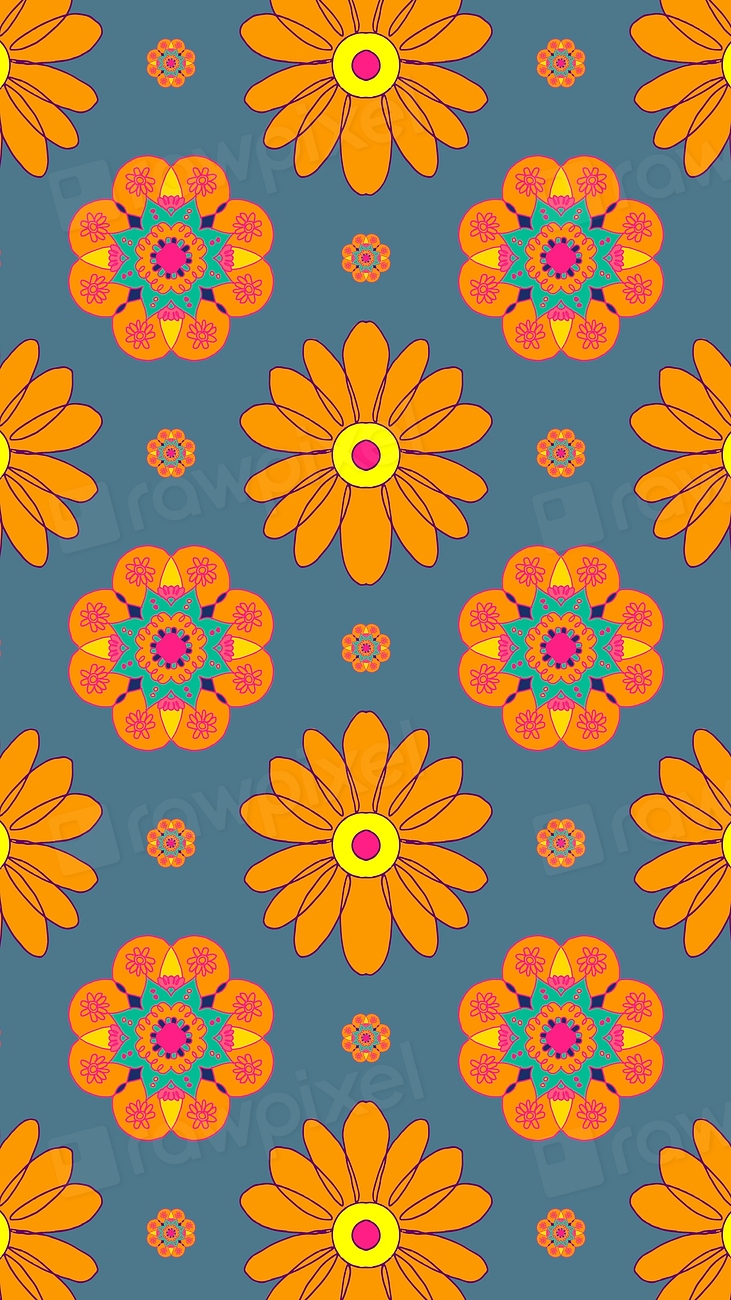 Marigold flower pattern vector Diwali | Premium Vector - rawpixel