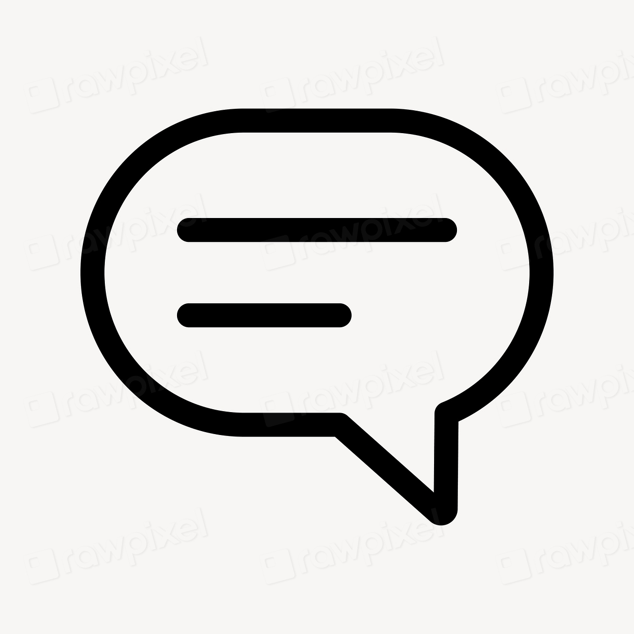 Message outlined icon social media | Free Photo - rawpixel