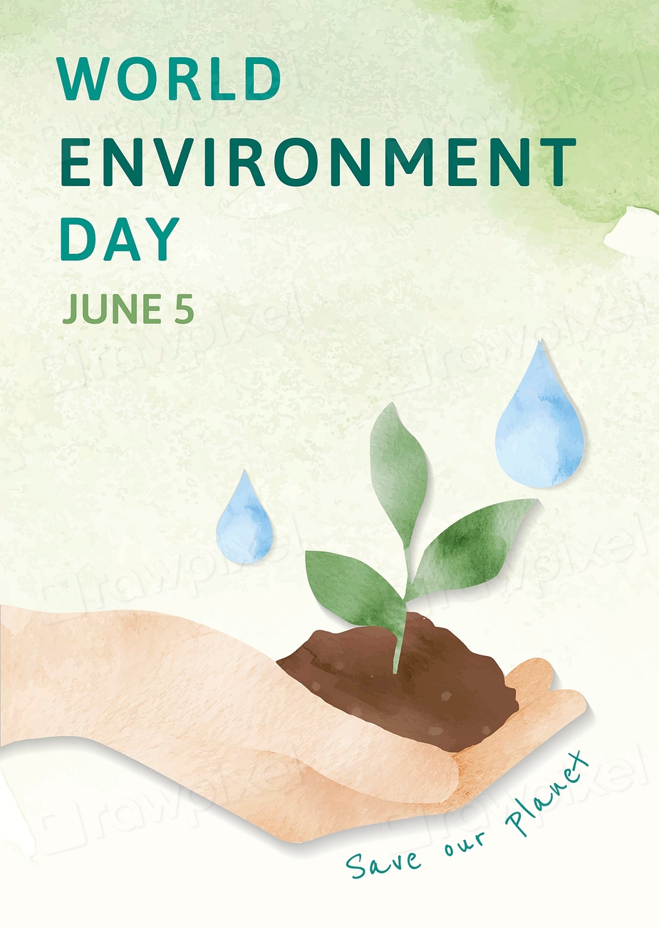 Editable environment poster template vector | Premium Vector Template ...