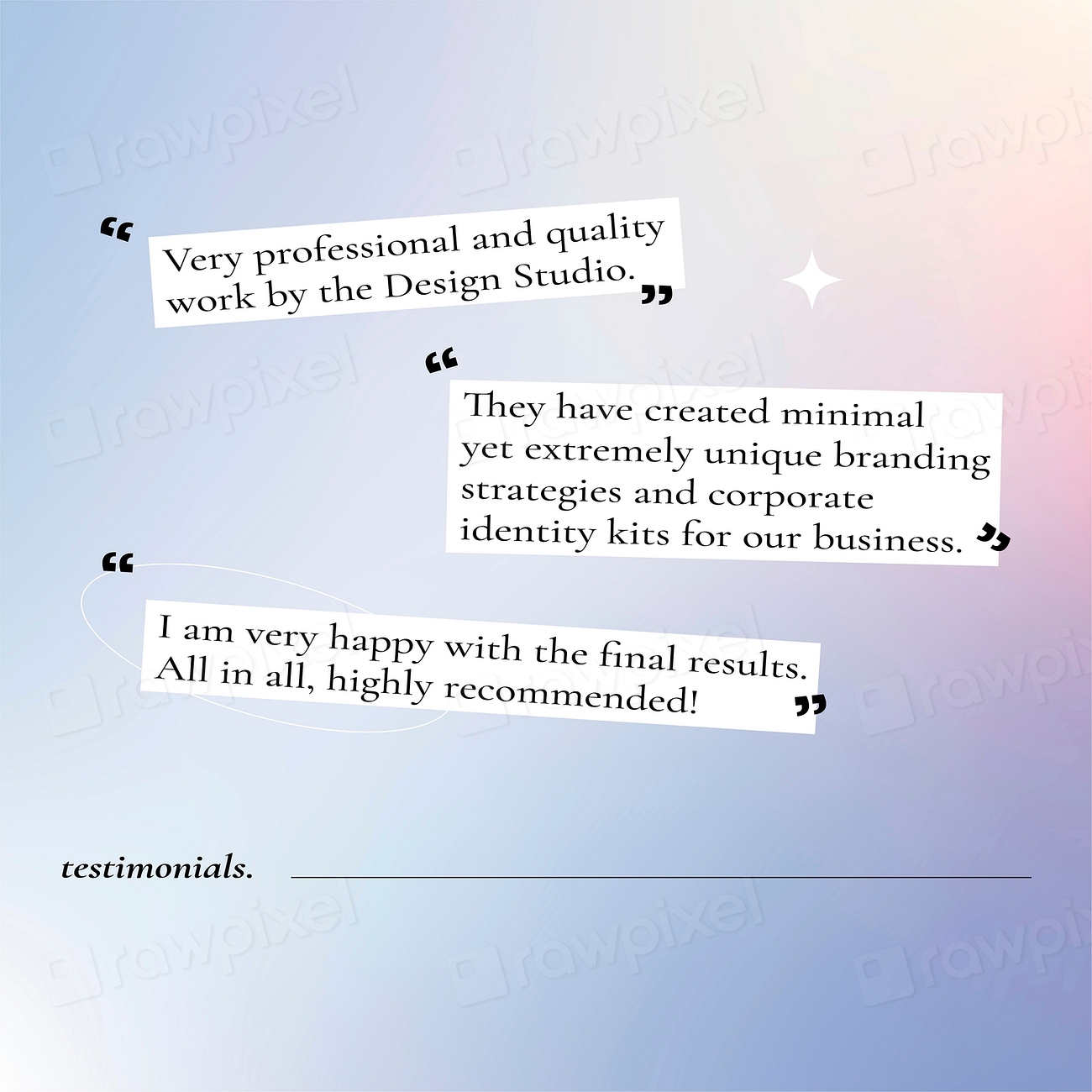 Testimonial background vector with editable | Free Vector Template ...