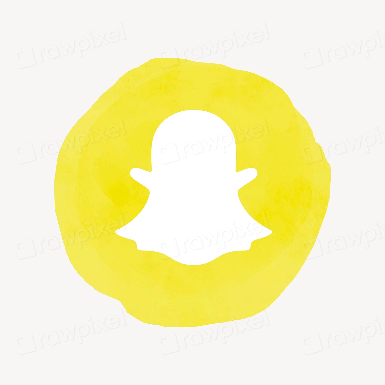 Snapchat logo vector watercolor design. | Premium Vector - rawpixel