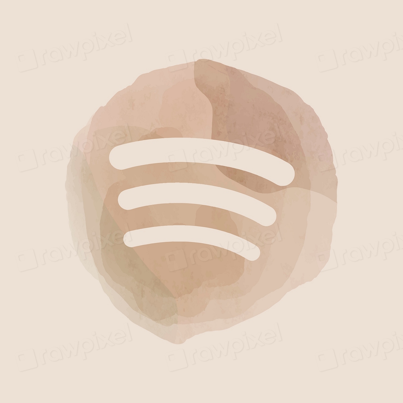 Spotify app icon with a watercolor | Free Icons - rawpixel