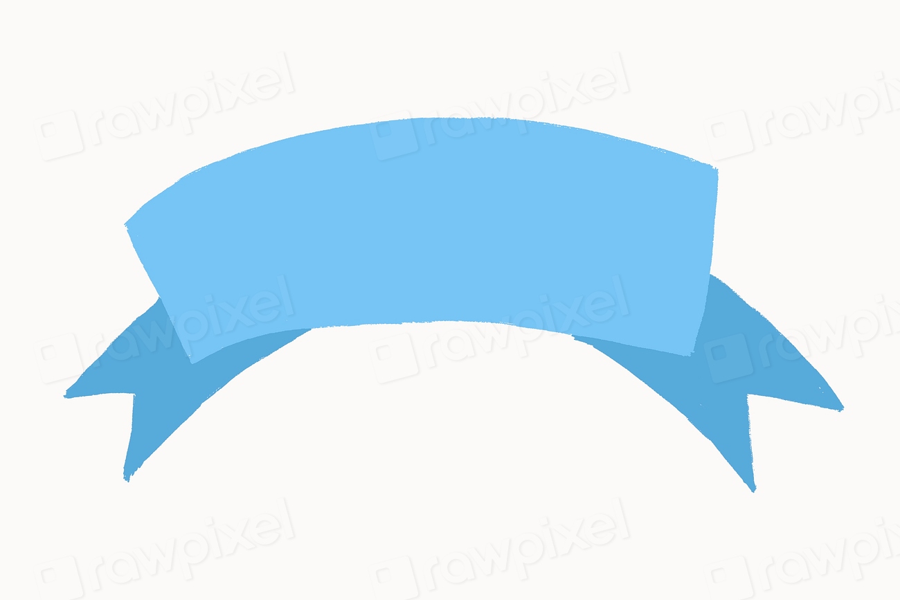 Blue label sticker psd, ribbon | Premium PSD - rawpixel