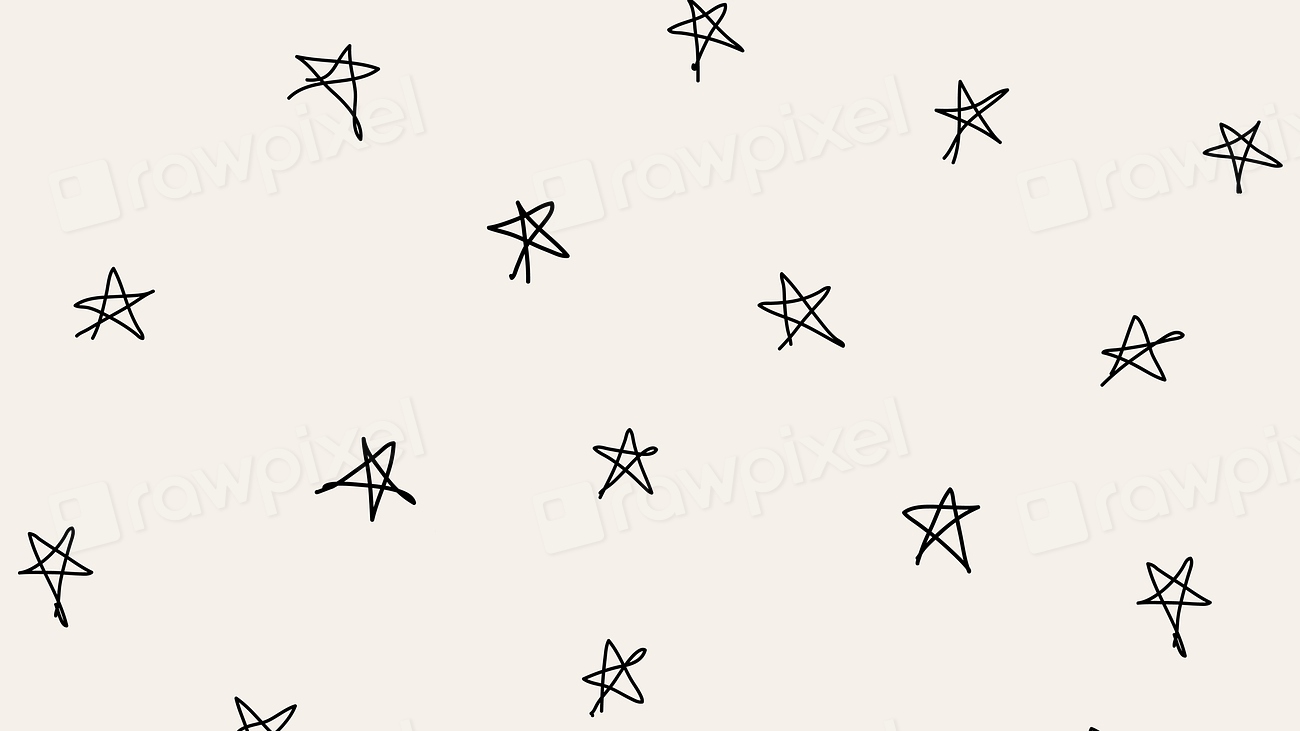 Computer wallpaper, star doodle pattern | Premium Vector - rawpixel