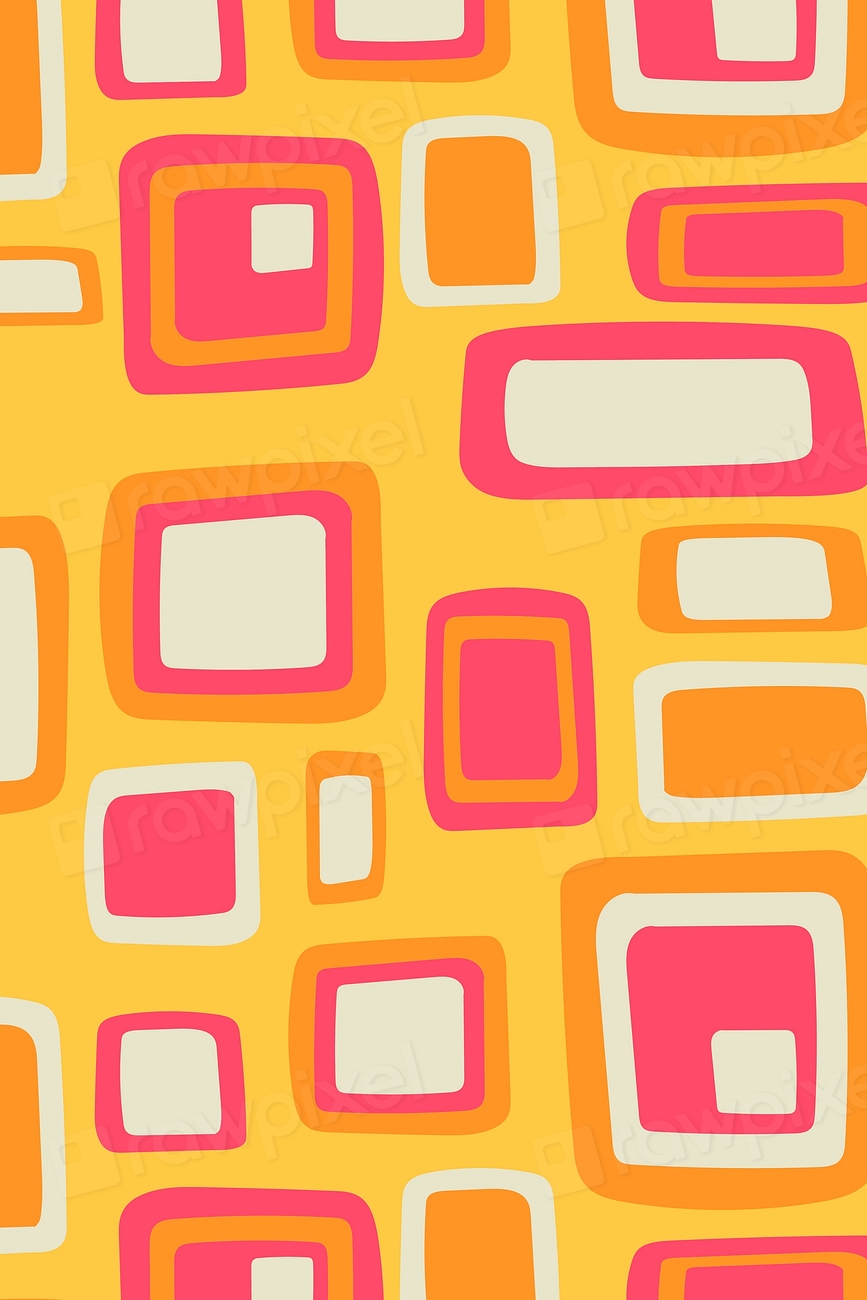 70s background, abstract rectangle design | Free Vector - rawpixel