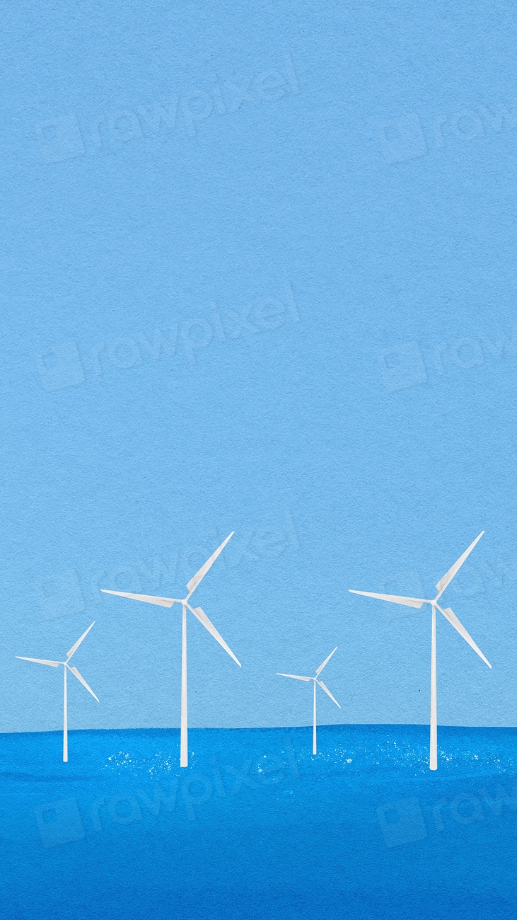 Offshore wind farm mobile wallpaper, | Premium Photo - rawpixel