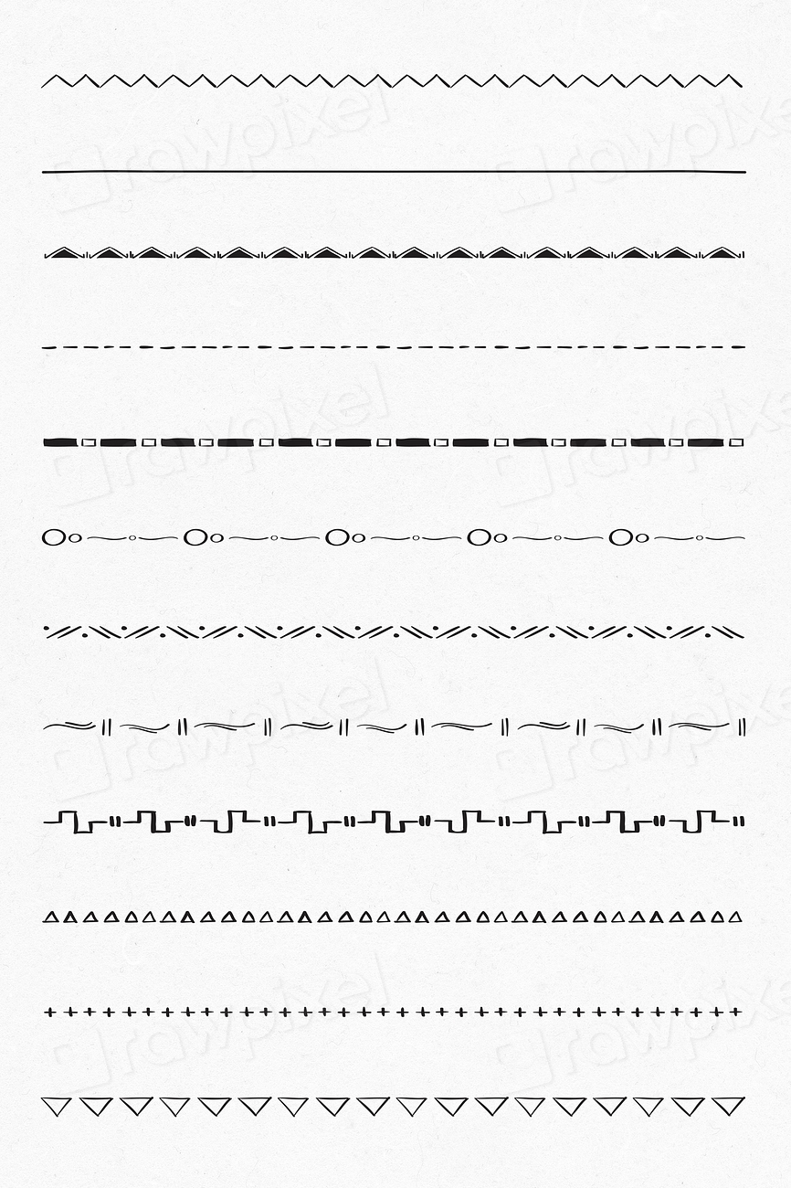 Doodle hand drawn divider boho | Free Photo - rawpixel