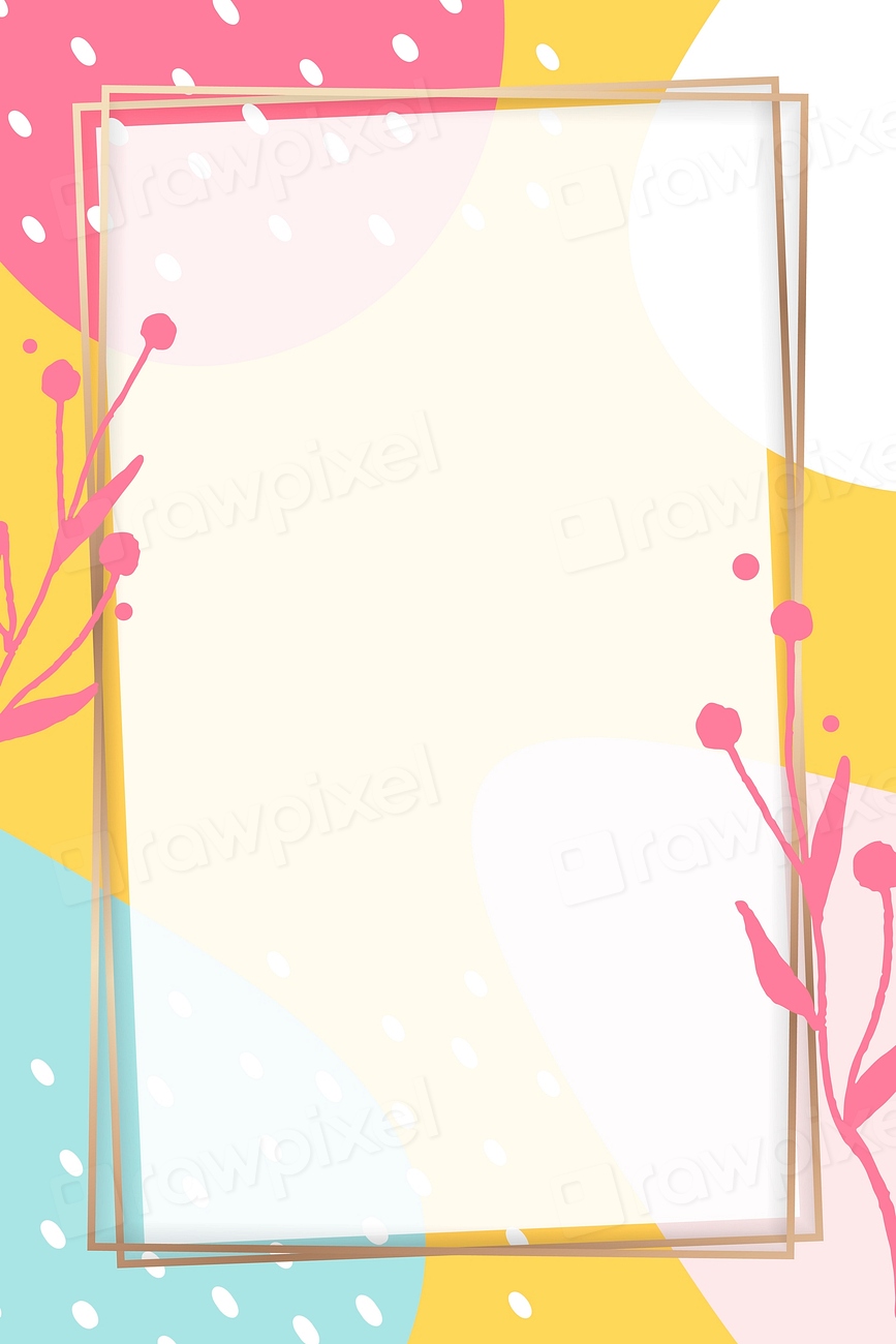 Rectangle gold frame on pastel | Free Photo - rawpixel