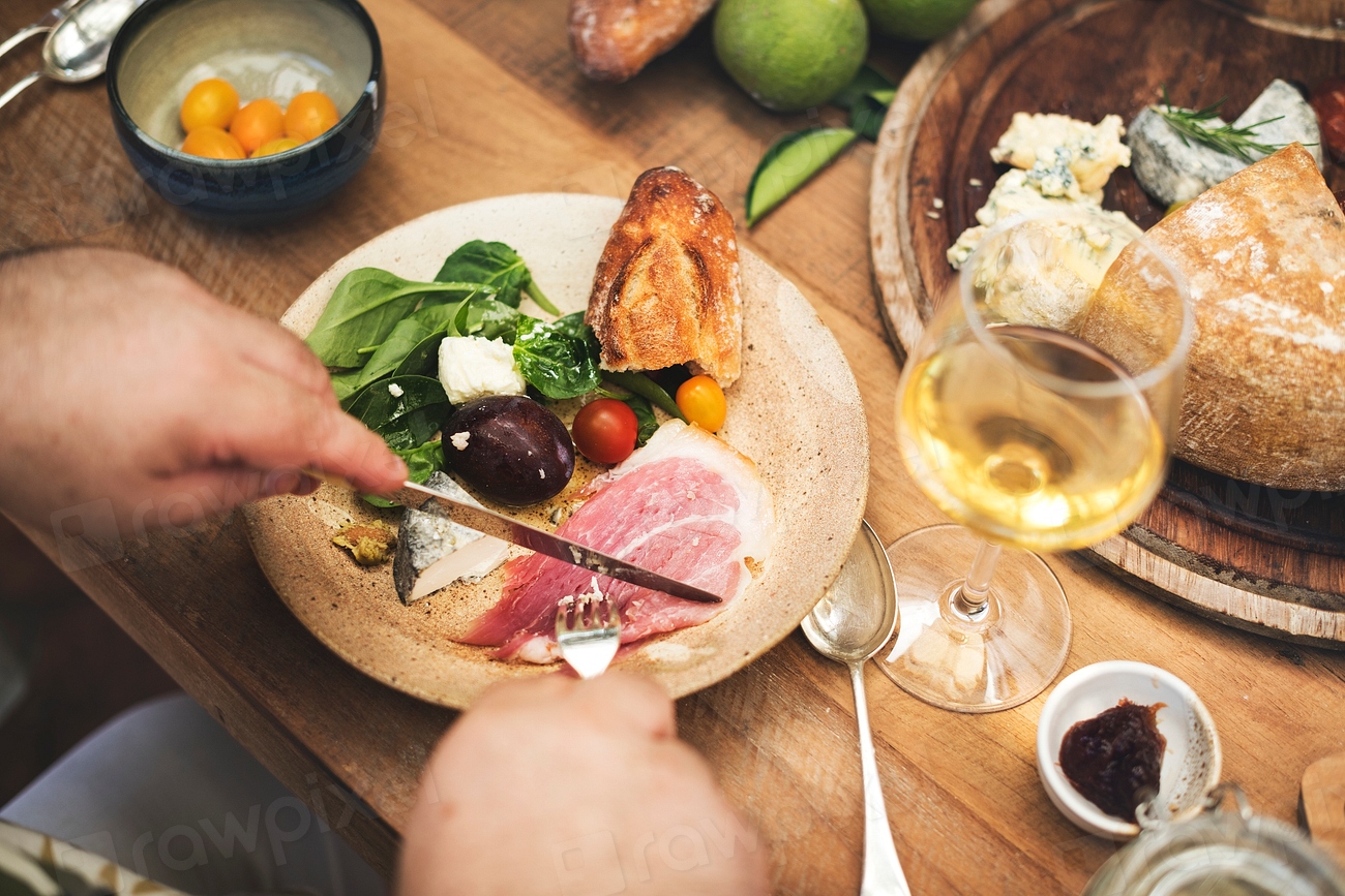 Man having cold cuts and | Premium Photo - rawpixel