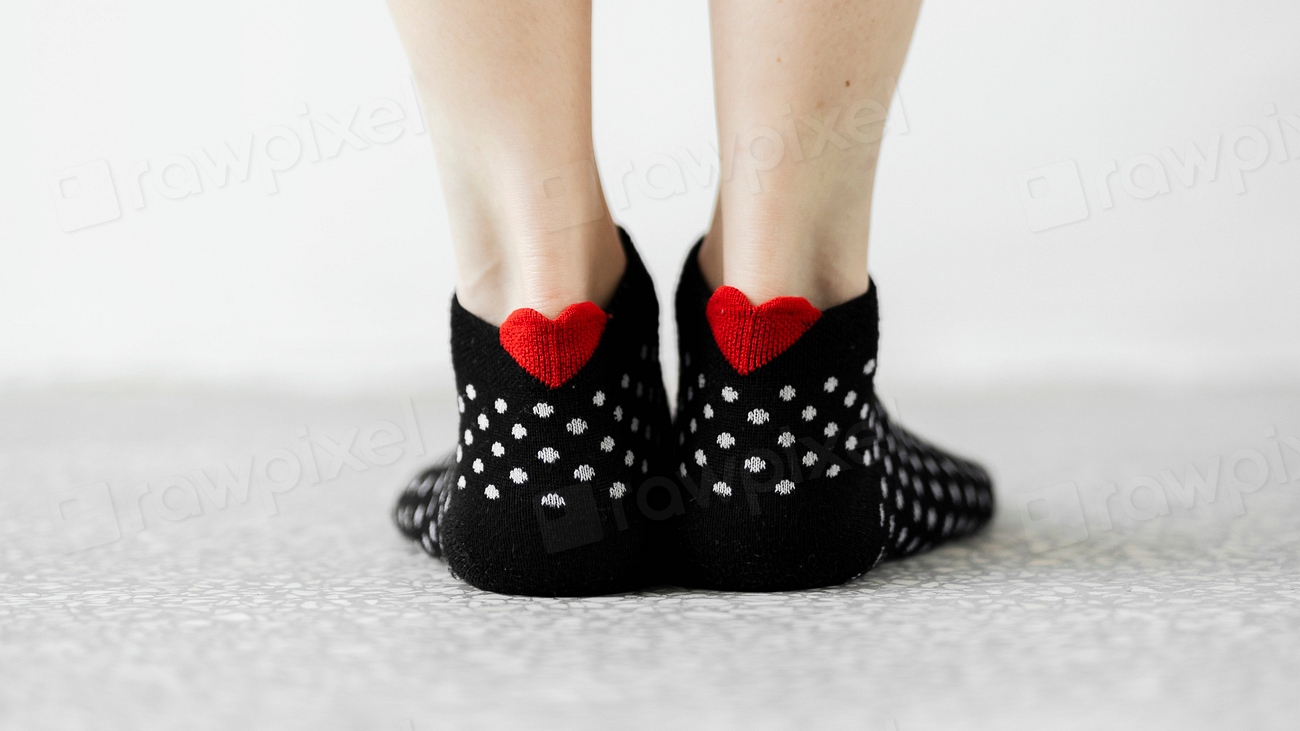 Woman wearing black socks red | Free Photo - rawpixel