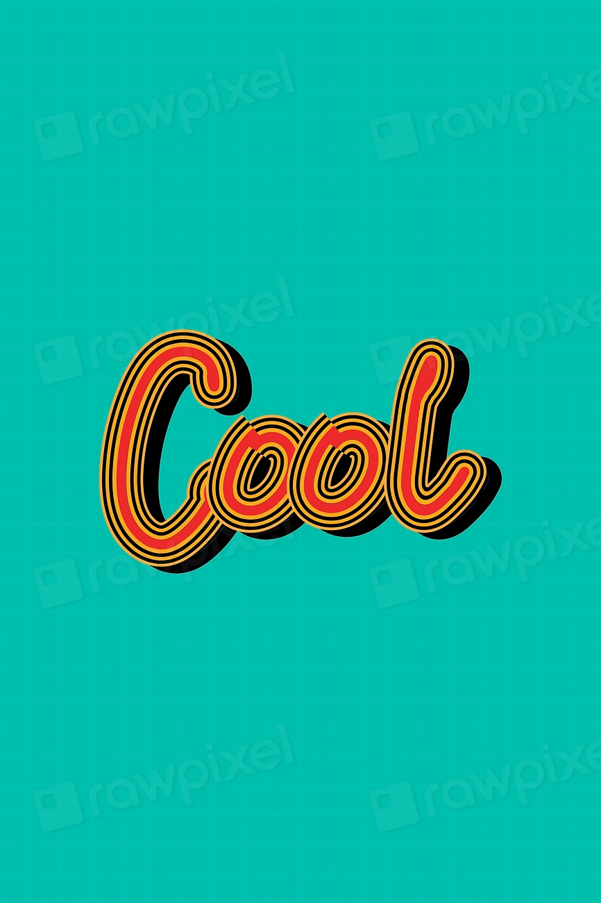 Retro Cool psd red font | Premium PSD - rawpixel