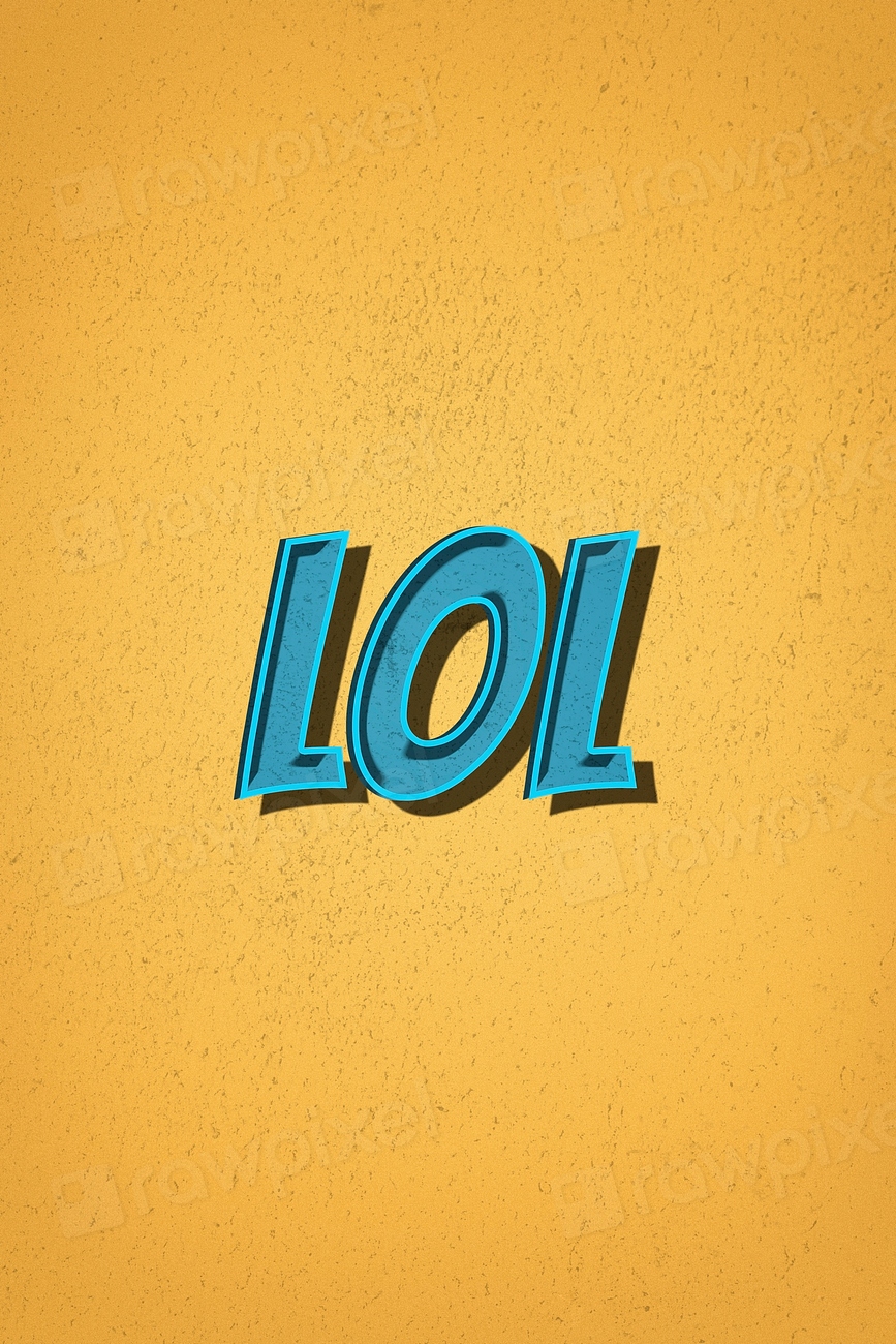 LOL comic retro style typography | Free Photo - rawpixel