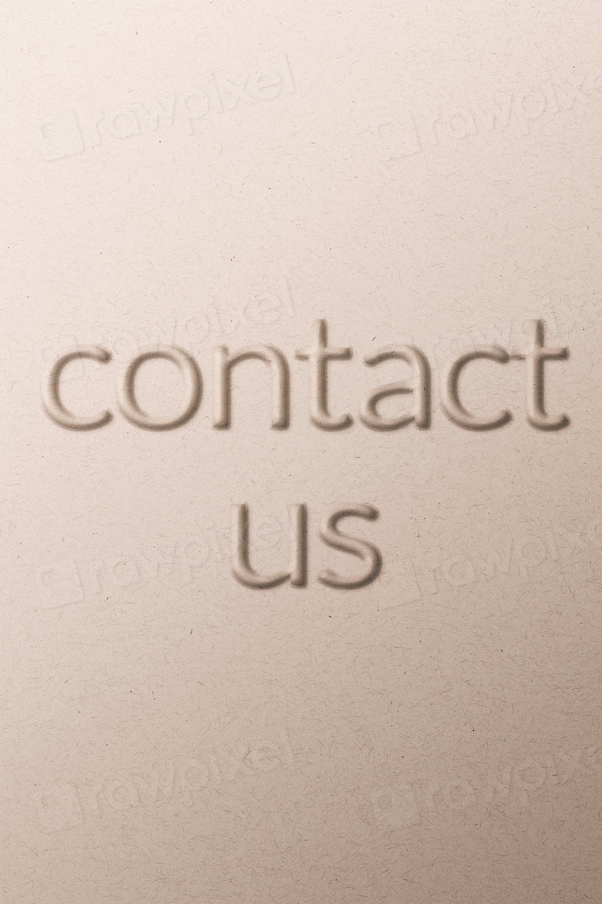 Contact us message emboss typography | Free Photo - rawpixel
