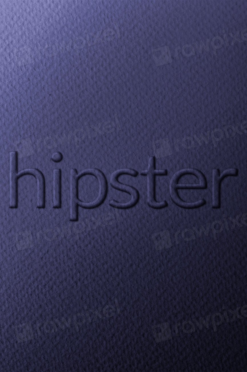 Hipster word emboss typography paper | Free Photo - rawpixel