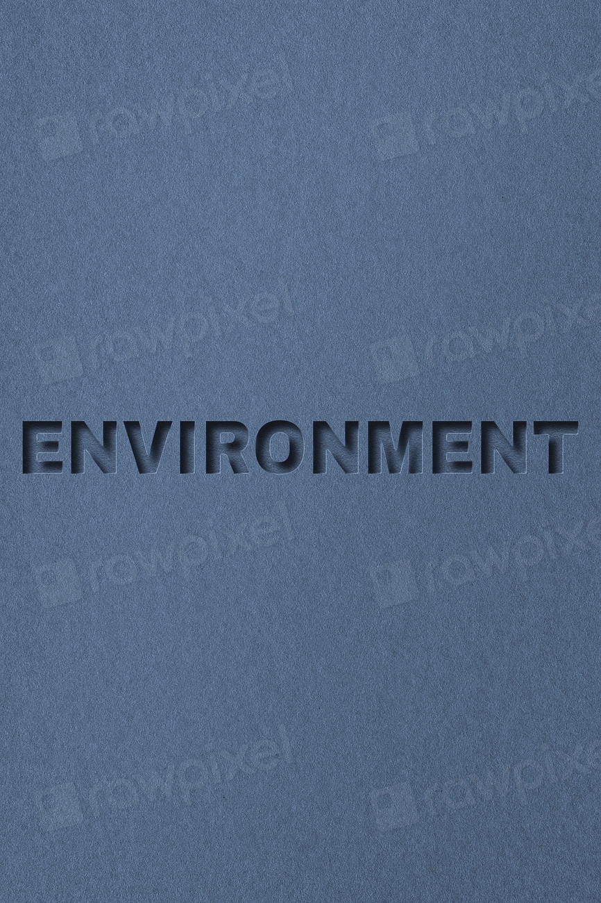 Environment text paper cut font | Free Photo - rawpixel