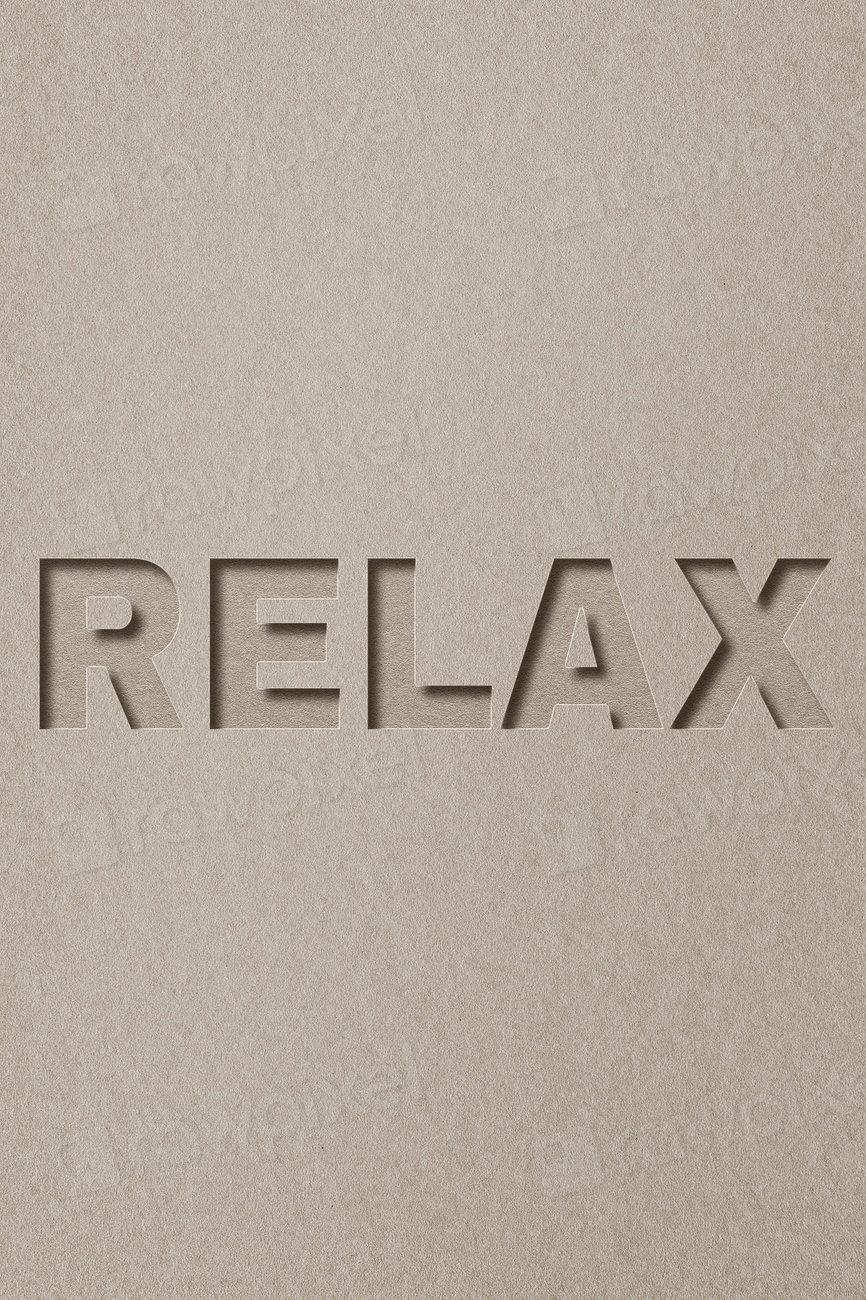 Relax word paper cut font | Free Photo - rawpixel