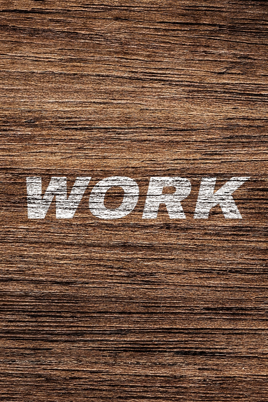 Bold italic work text wood | Free Photo - rawpixel