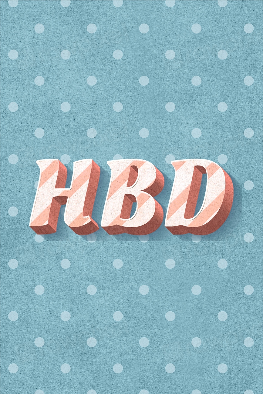 HBD word candy cane typography | Free Photo - rawpixel