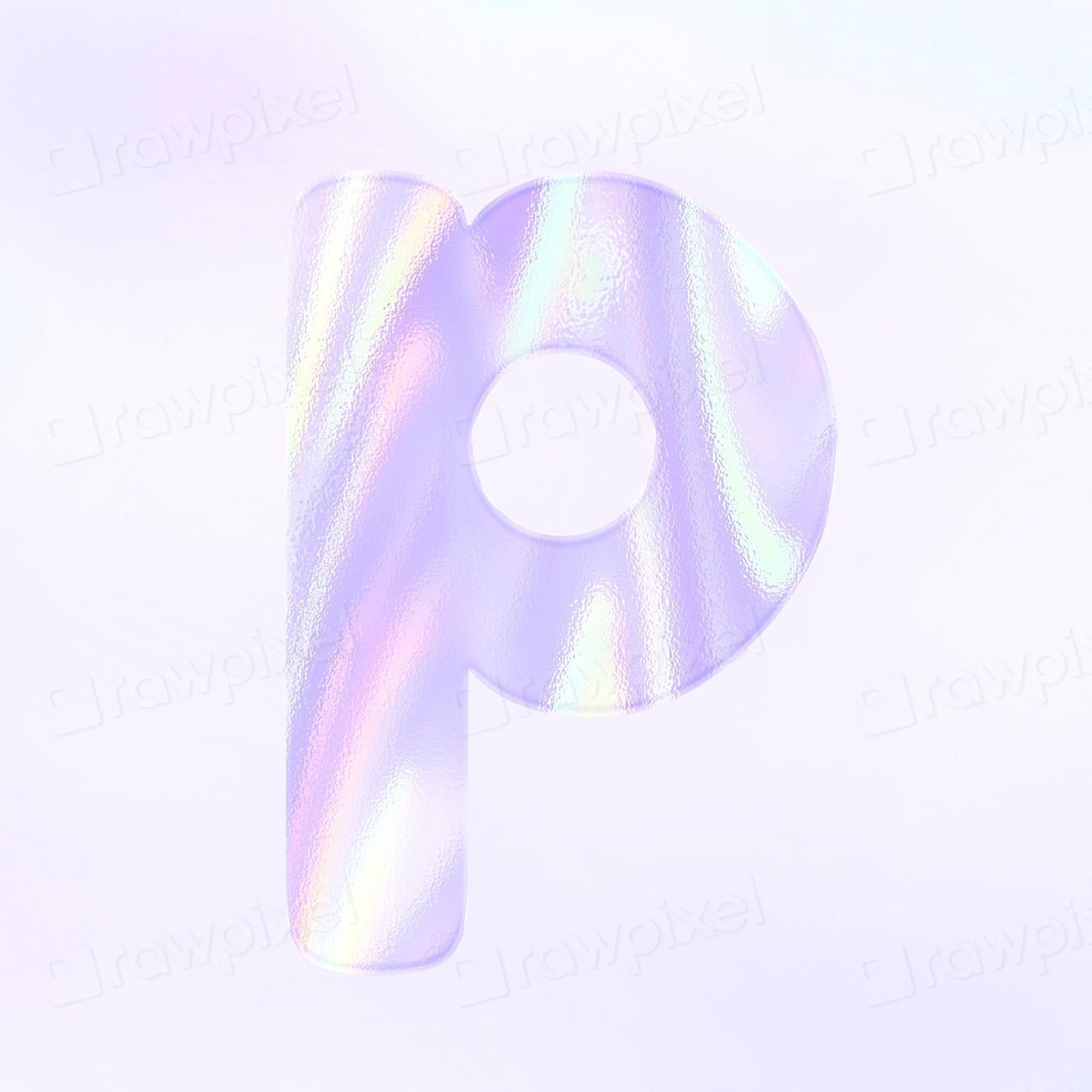 Shiny letter p psd alphabet | Premium PSD - rawpixel