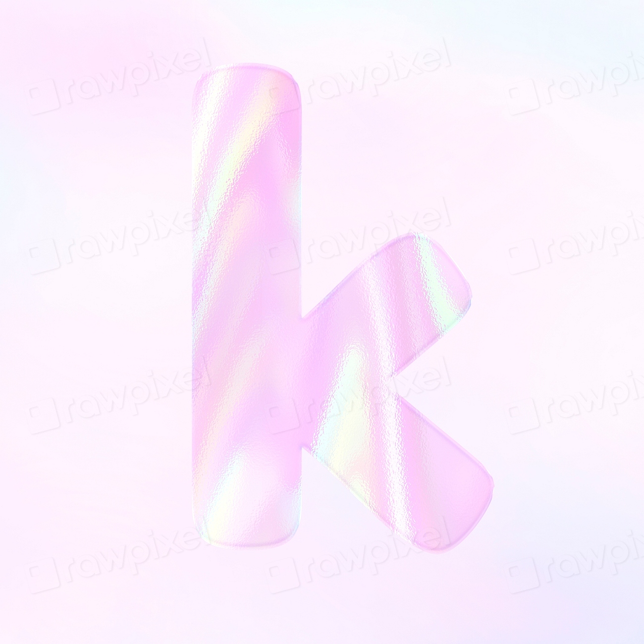 Letter k psd sticker shiny | Premium PSD - rawpixel