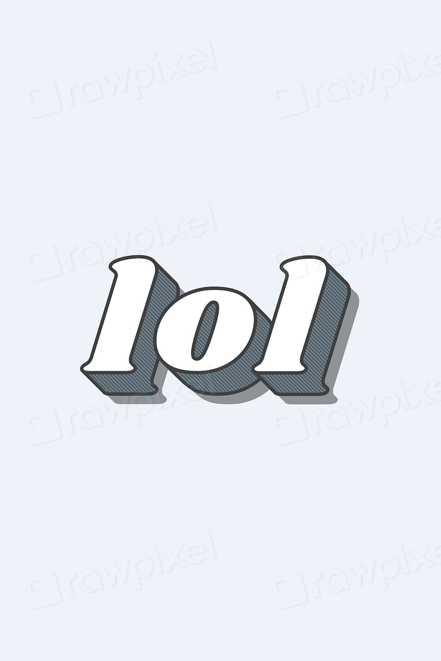 Lol word funky typography vector | Premium Vector - rawpixel