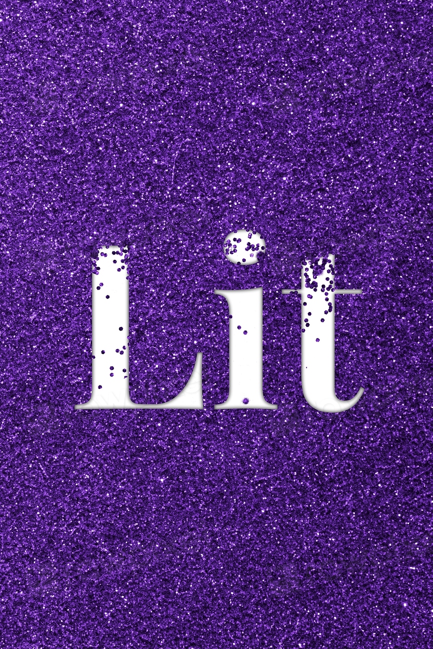 Lit glittery purple word typography | Free Photo - rawpixel