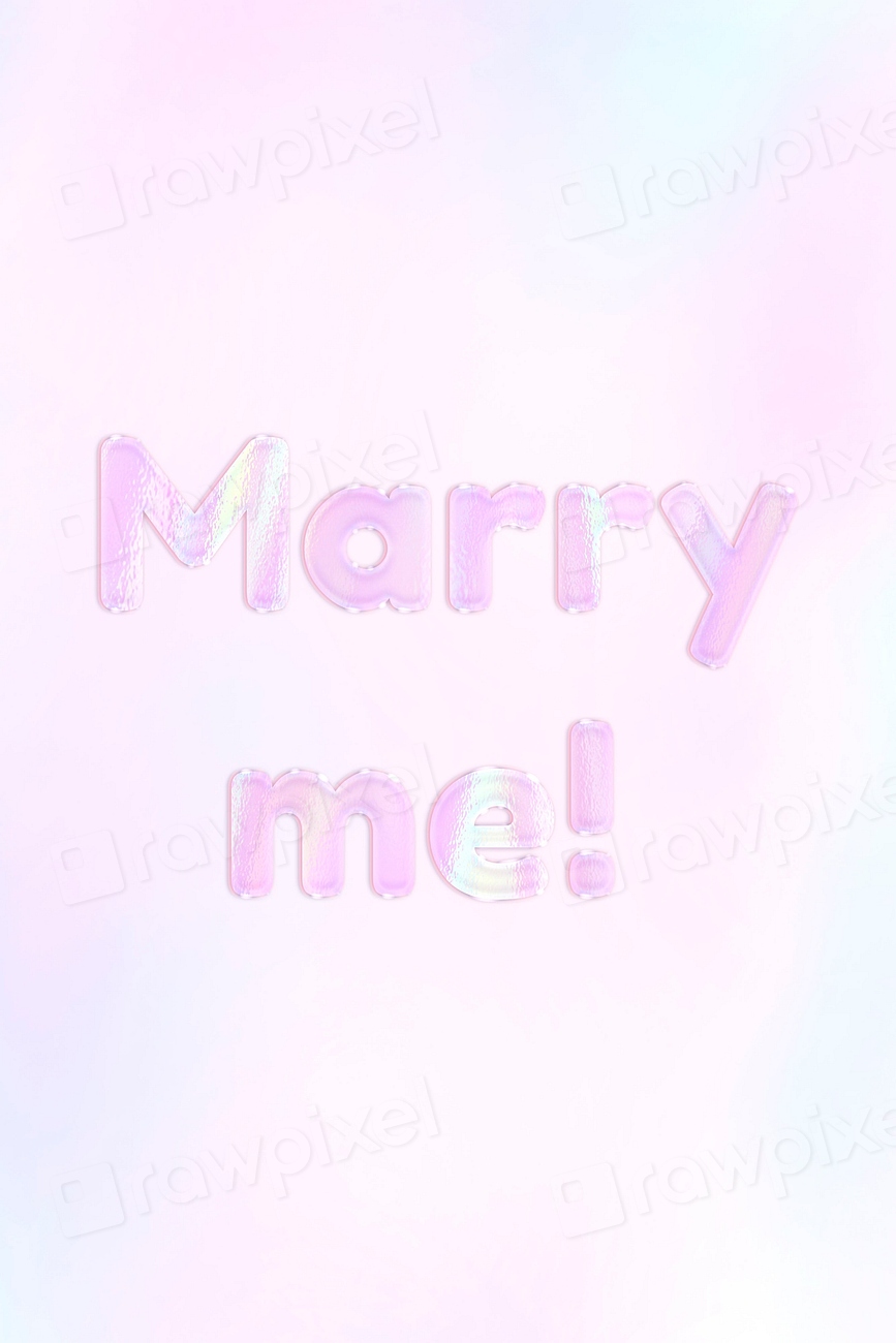 Shiny marry me! pink gradient | Free Photo - rawpixel