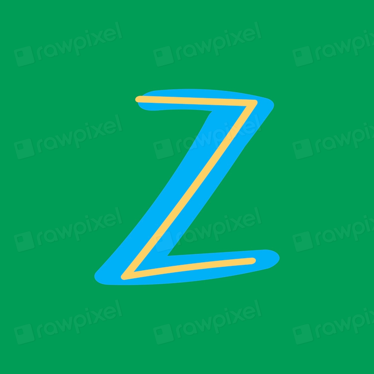 Vector letter Z doodle typography | Premium Vector - rawpixel
