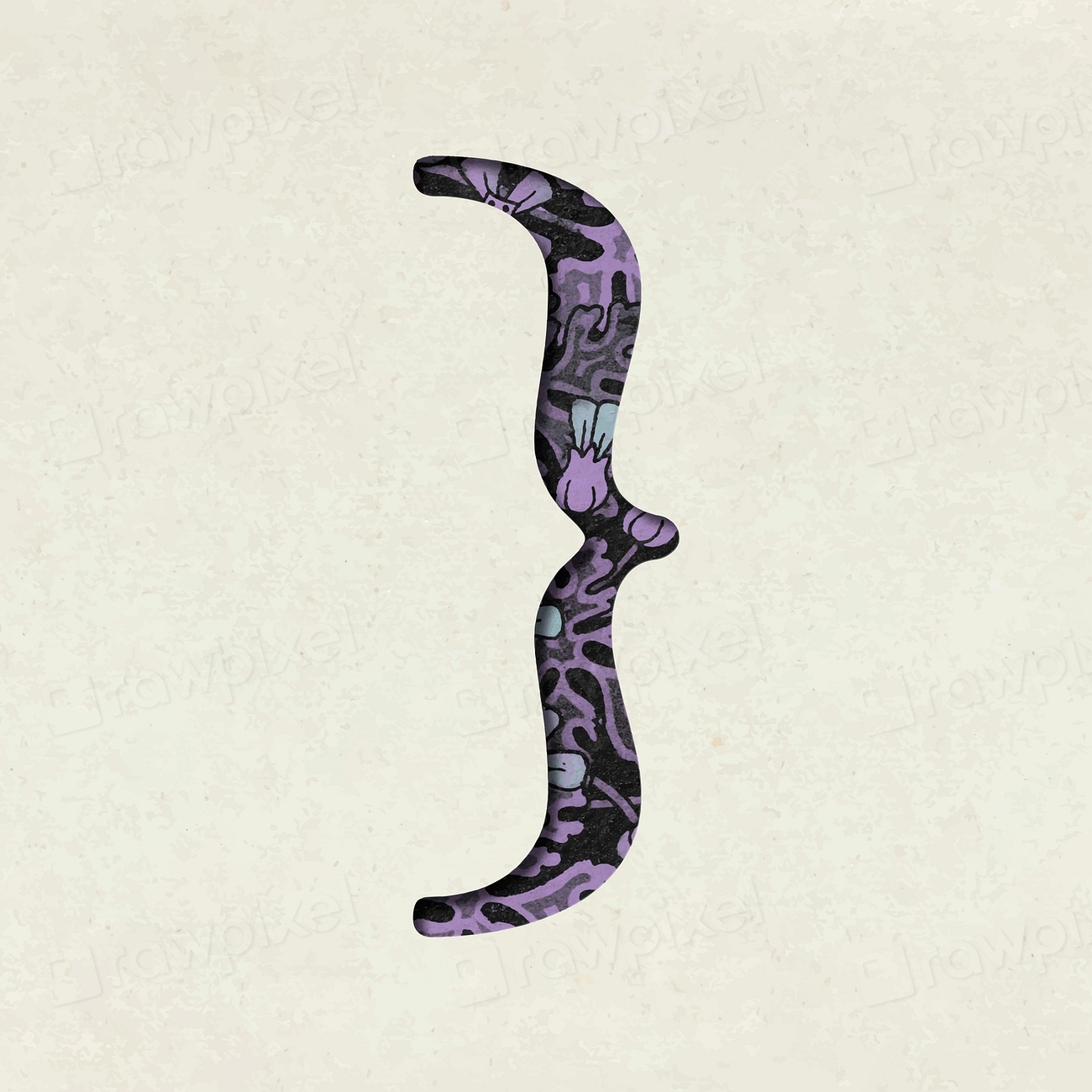 Vintage Right curly bracket vector | Free Vector - rawpixel