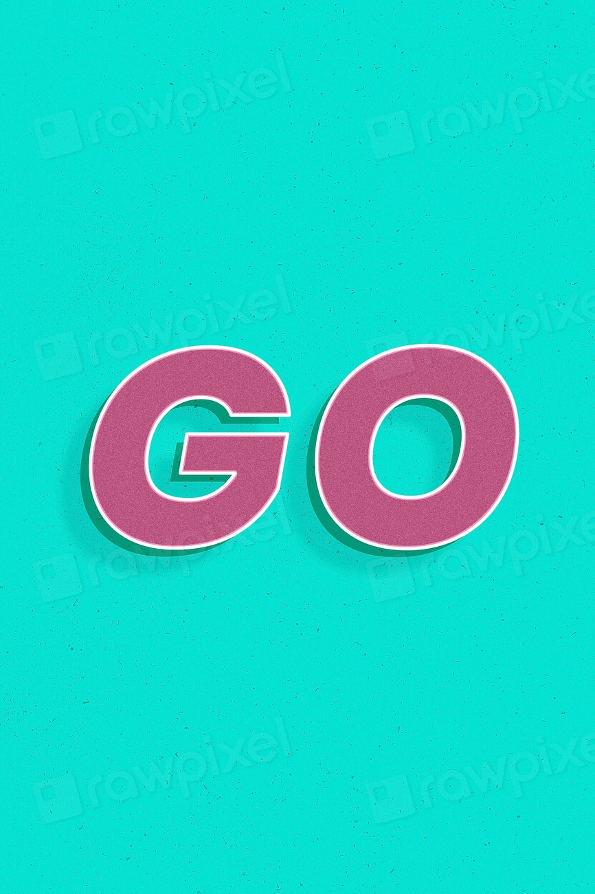 Go retro typography word art | Free Photo - rawpixel