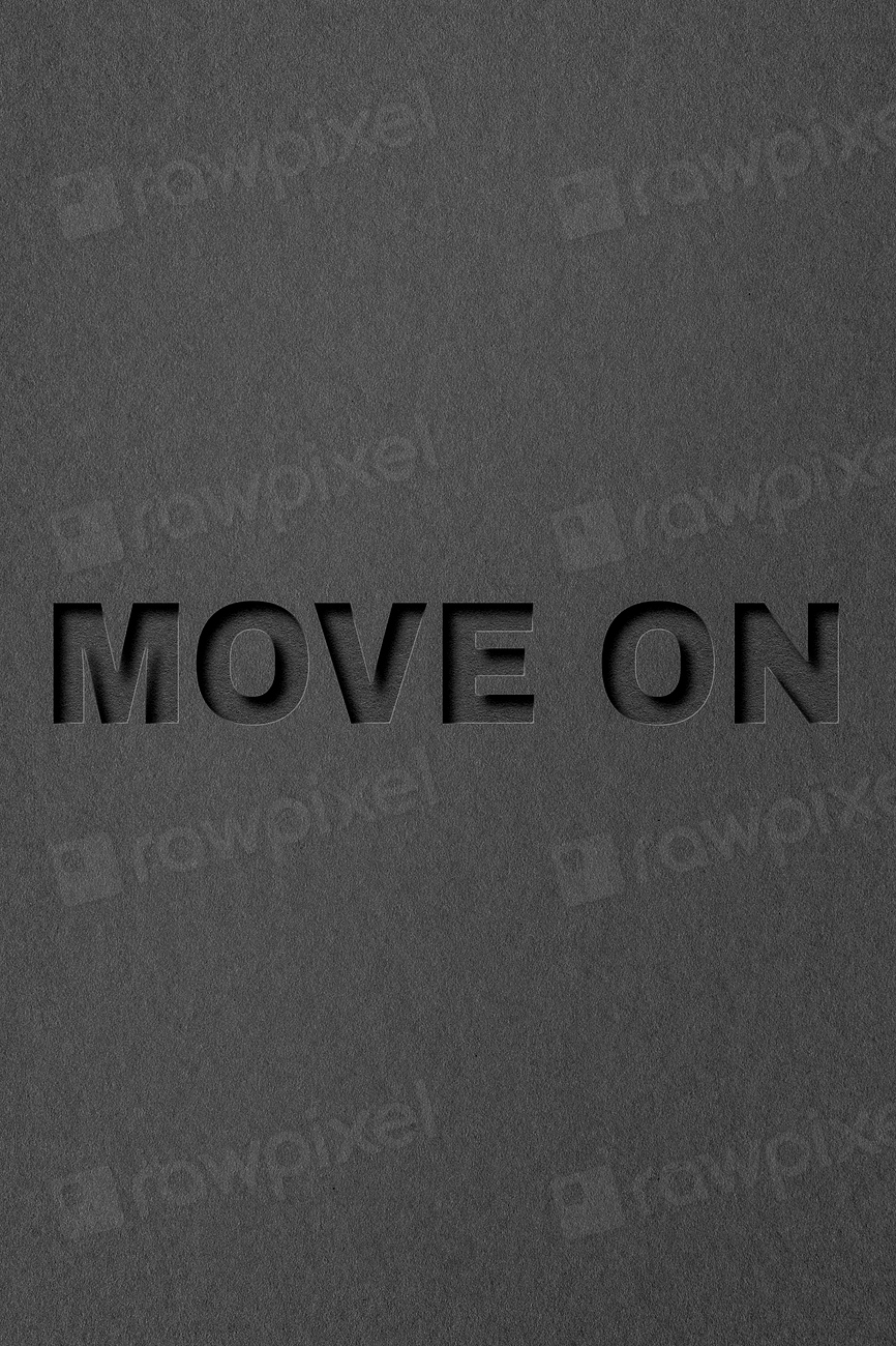 Move on paper cut lettering | Free Photo - rawpixel