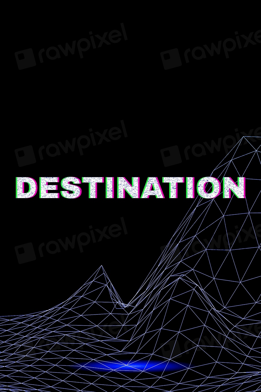 Synthwave neon destination text font | Free Photo - rawpixel