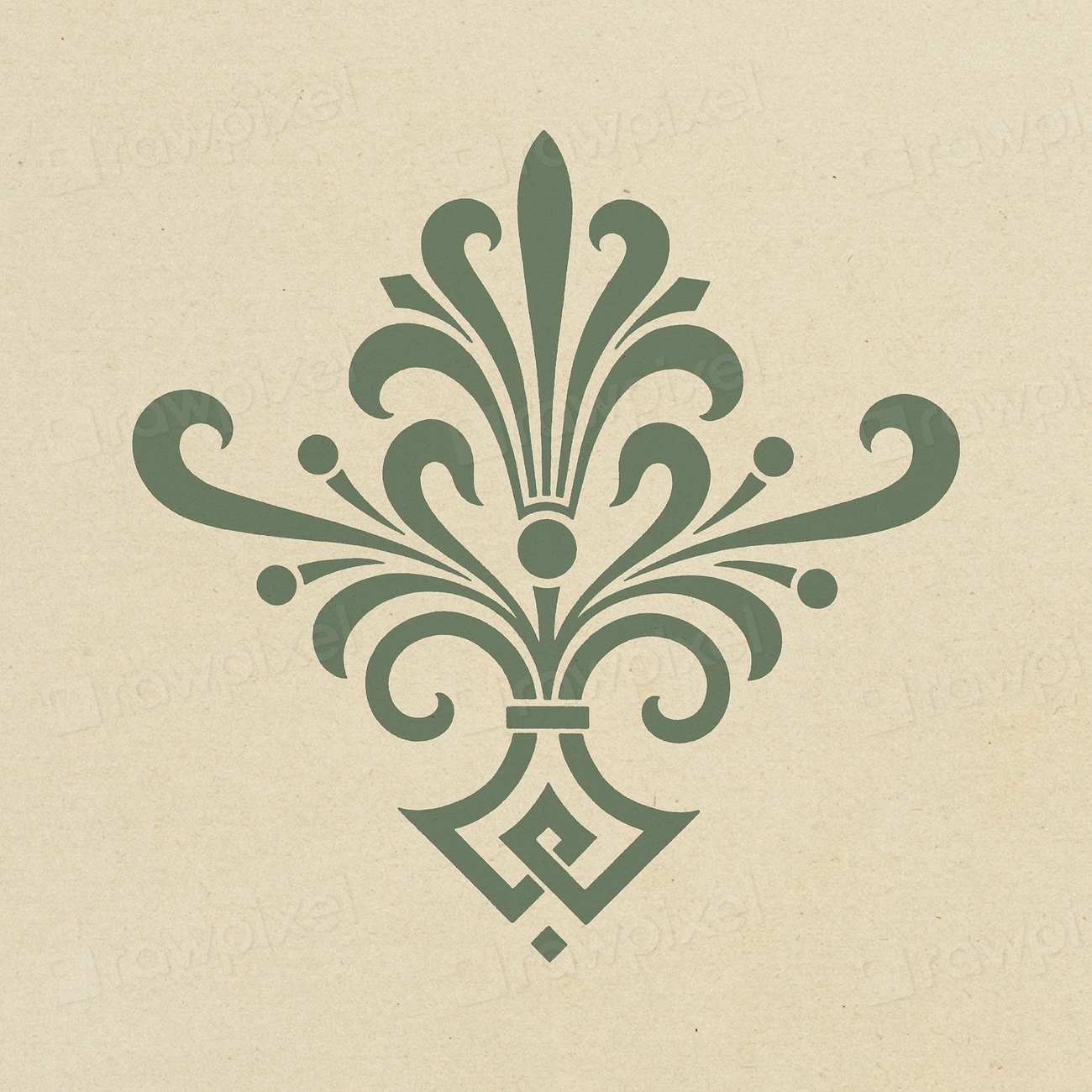 Ancient green Greek ornamental element | Premium Photo - rawpixel